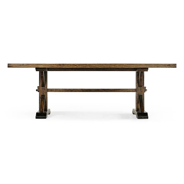Rustic Country Dining Table, Medium Drift For Sale at 1stDibs