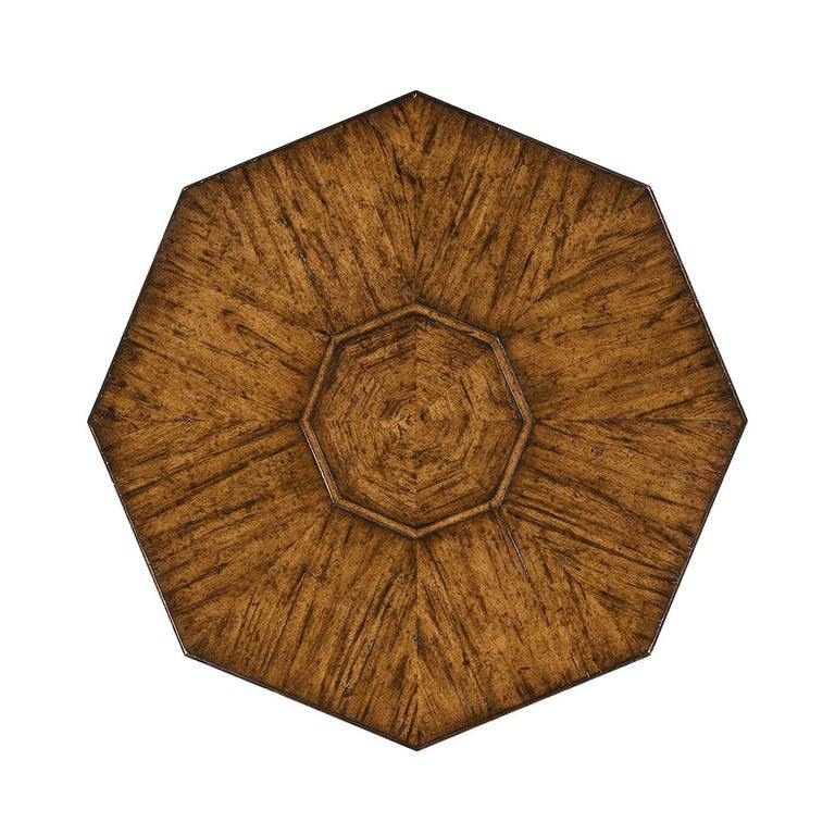 Rustic Country Octagonal Side Table at 1stDibs