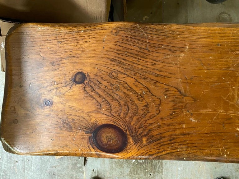 Rustic Country Pine Bench at 1stDibs | rustic country bench, pine ...