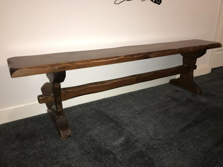 Rustic Country Pine Bench at 1stDibs | rustic country bench, pine ...