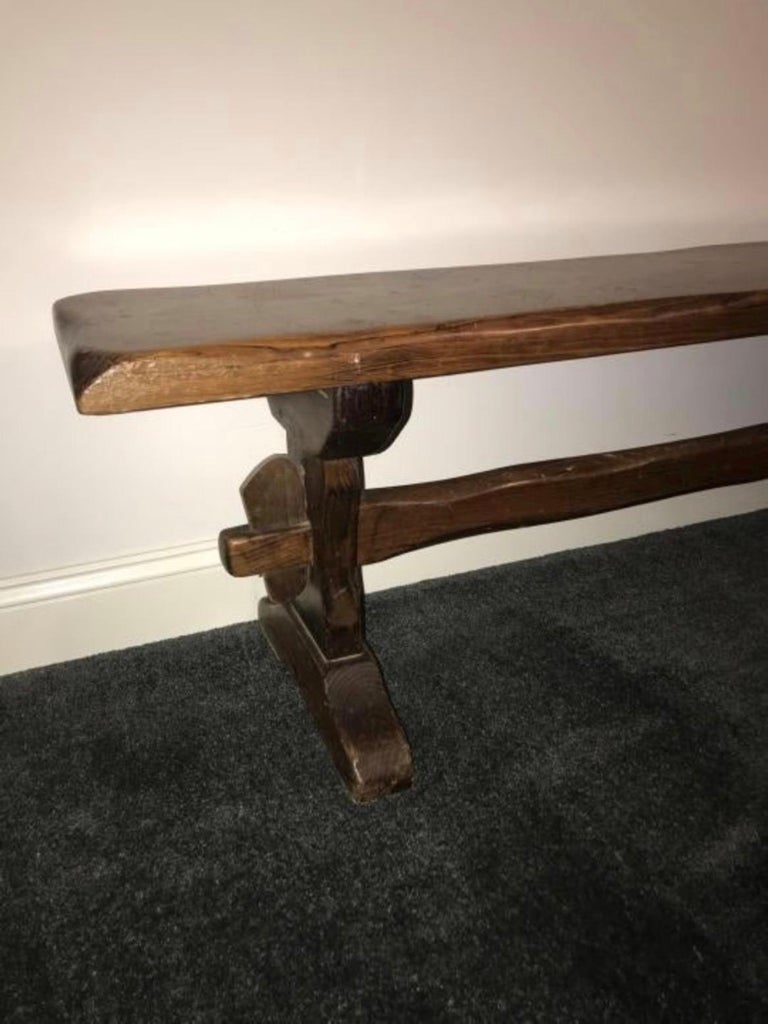 Rustic Country Pine Bench at 1stDibs | rustic country bench, pine ...