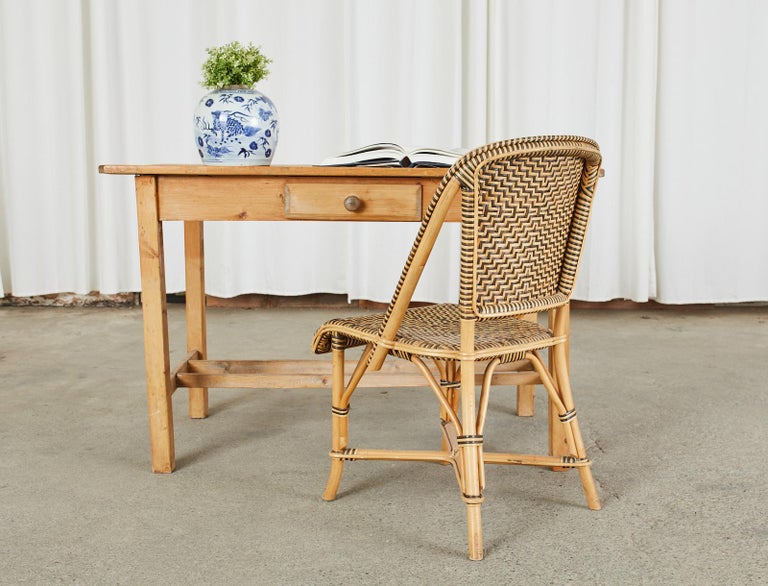 Rustic Country Pine Farmhouse Desk or Writing Table For Sale at 1stDibs ...