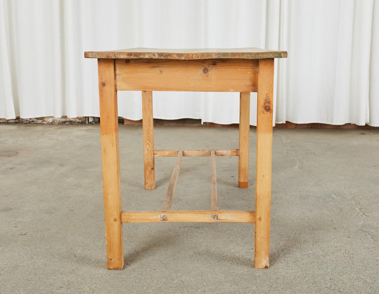 Rustic Country Pine Farmhouse Desk or Writing Table For Sale at 1stDibs ...