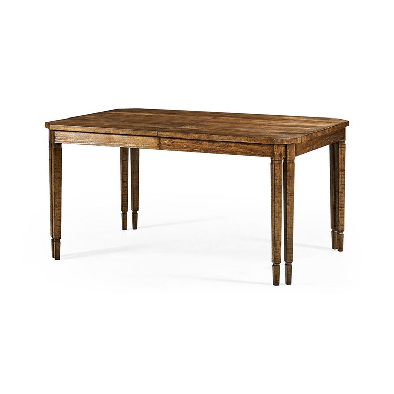 Rustic Country Walnut Extension Dining Table For Sale at 1stDibs