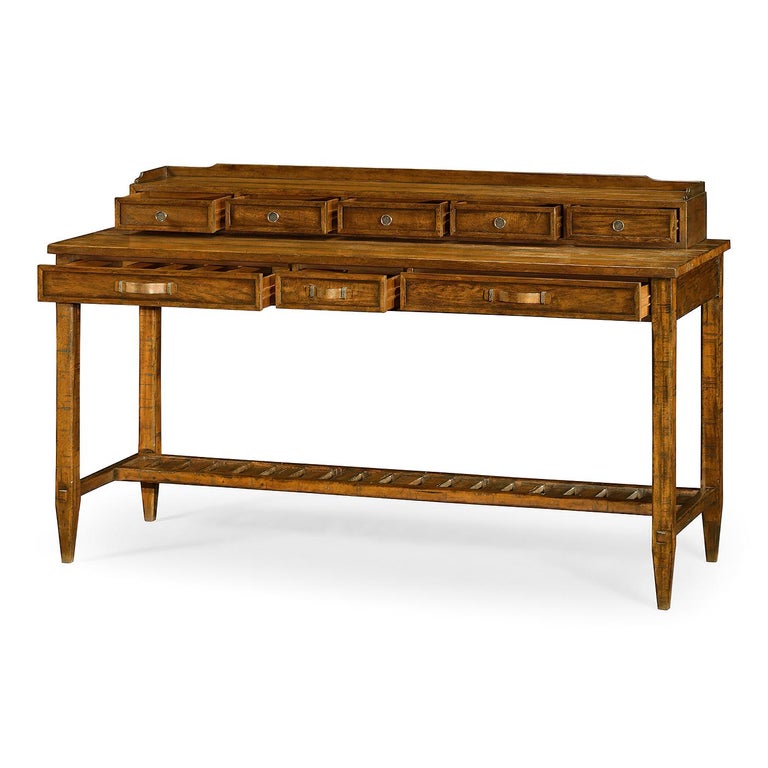 Rustic Country Walnut Server For Sale at 1stDibs