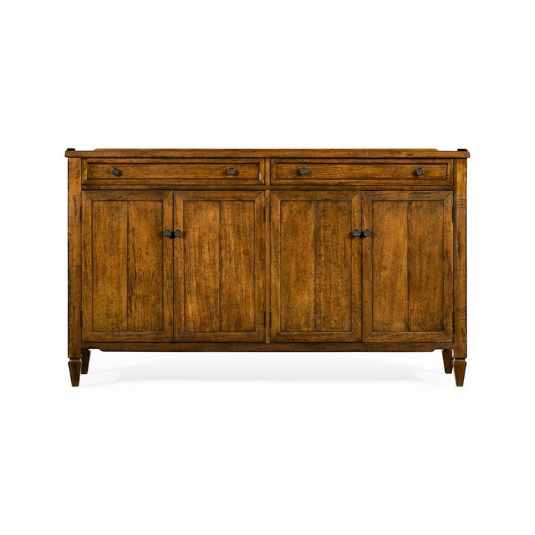 Rustic Country Walnut Sideboard For Sale at 1stDibs