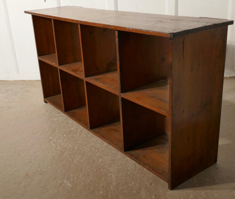 Rustic Dark Pine Shoe Tidy Hall Seat at 1stDibs