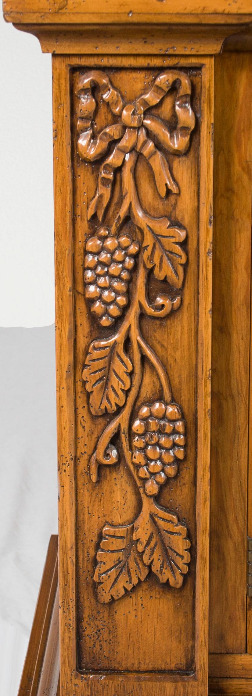 Rustic Distressed Pine Tall Open Bookcase Bookshelf For Sale at 1stDibs ...