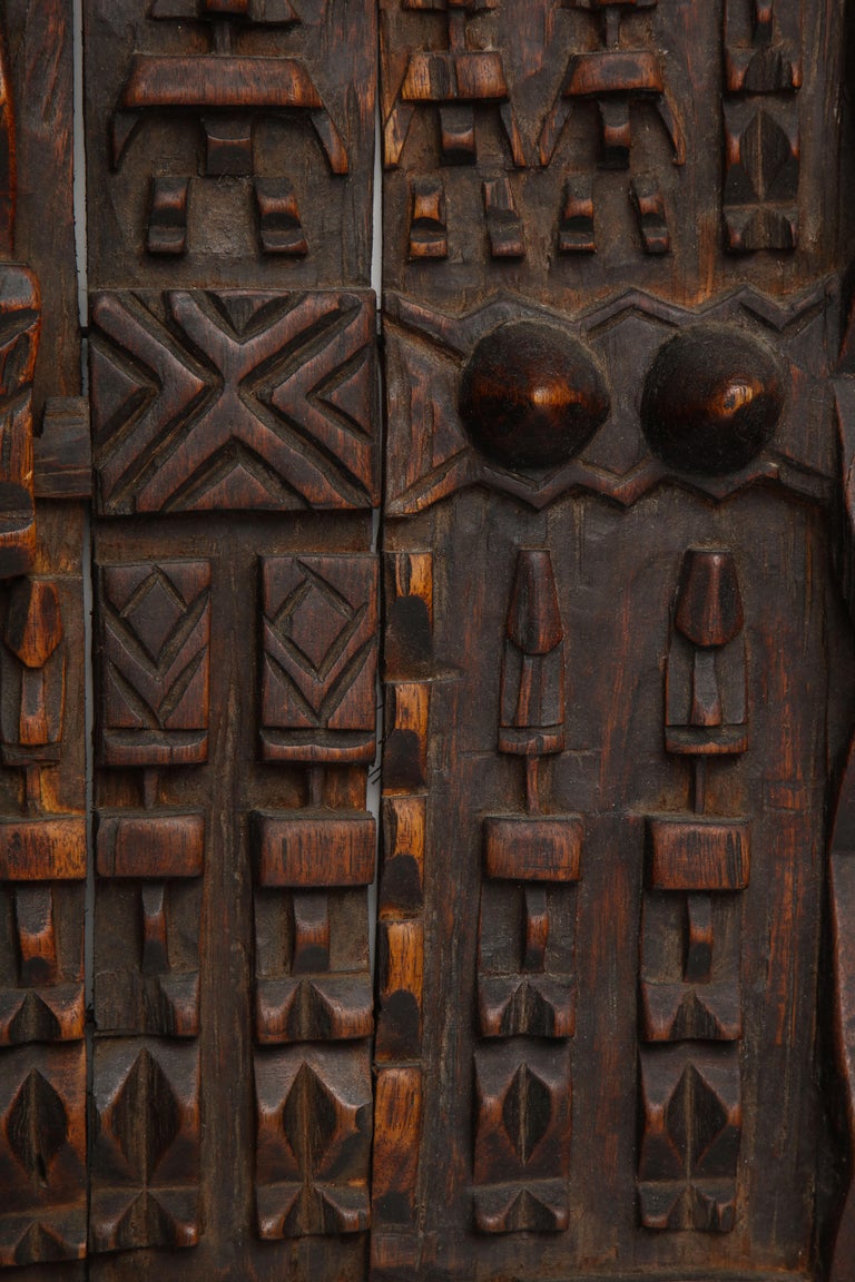 Rustic Dogon Style African Granary Door Framed For Sale at 1stDibs ...