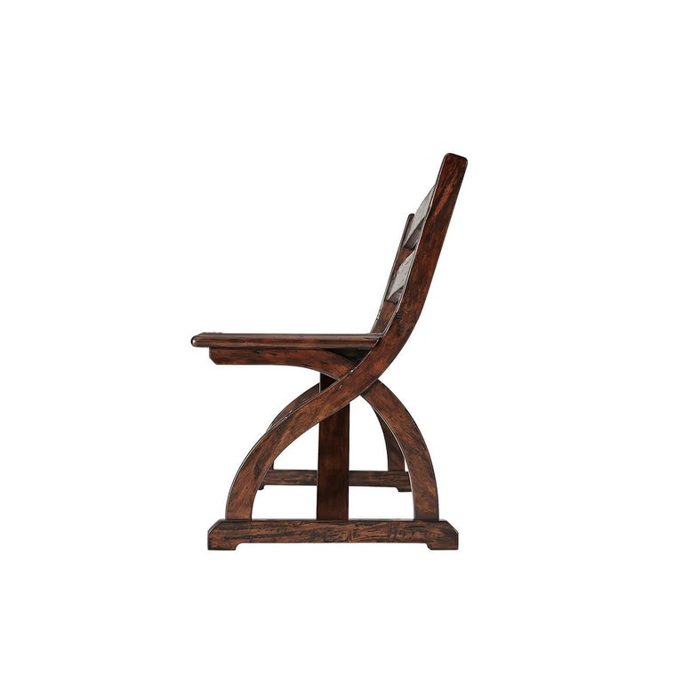 Rustic English Country Bench at 1stDibs