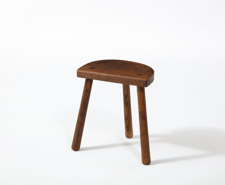 Rustic Farm Stool, France 1960s For Sale at 1stDibs