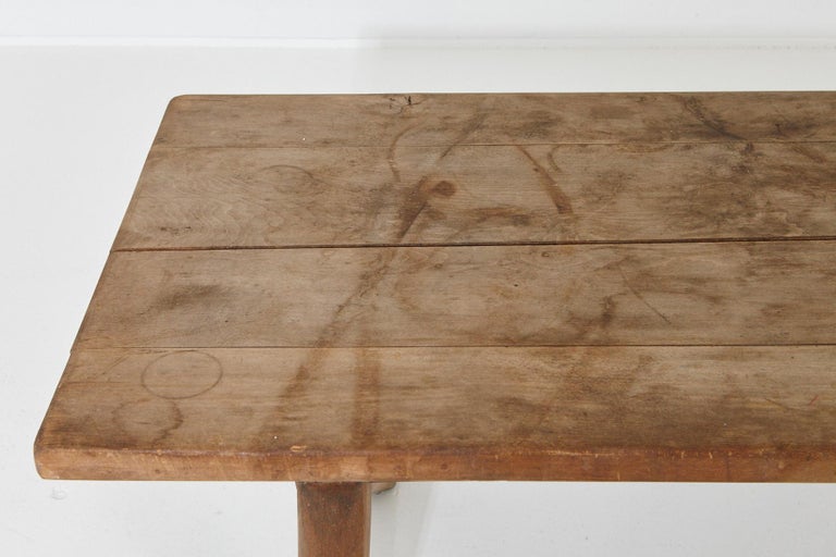 Rustic Farm Style Rectangular Oak Cocktail Table with X Shape Legs ...