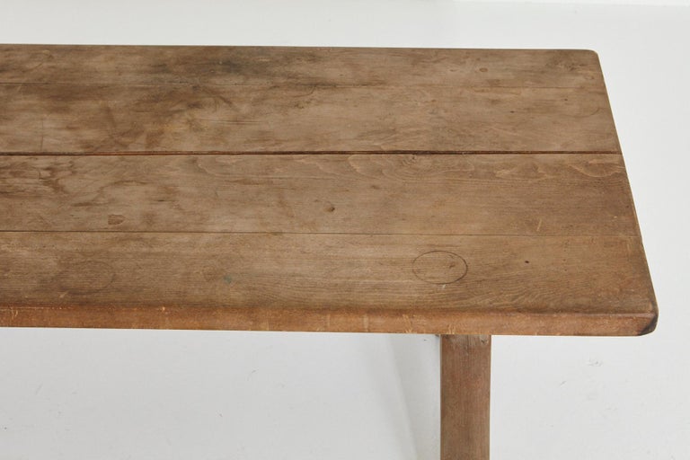 Rustic Farm Style Rectangular Oak Cocktail Table with X Shape Legs ...