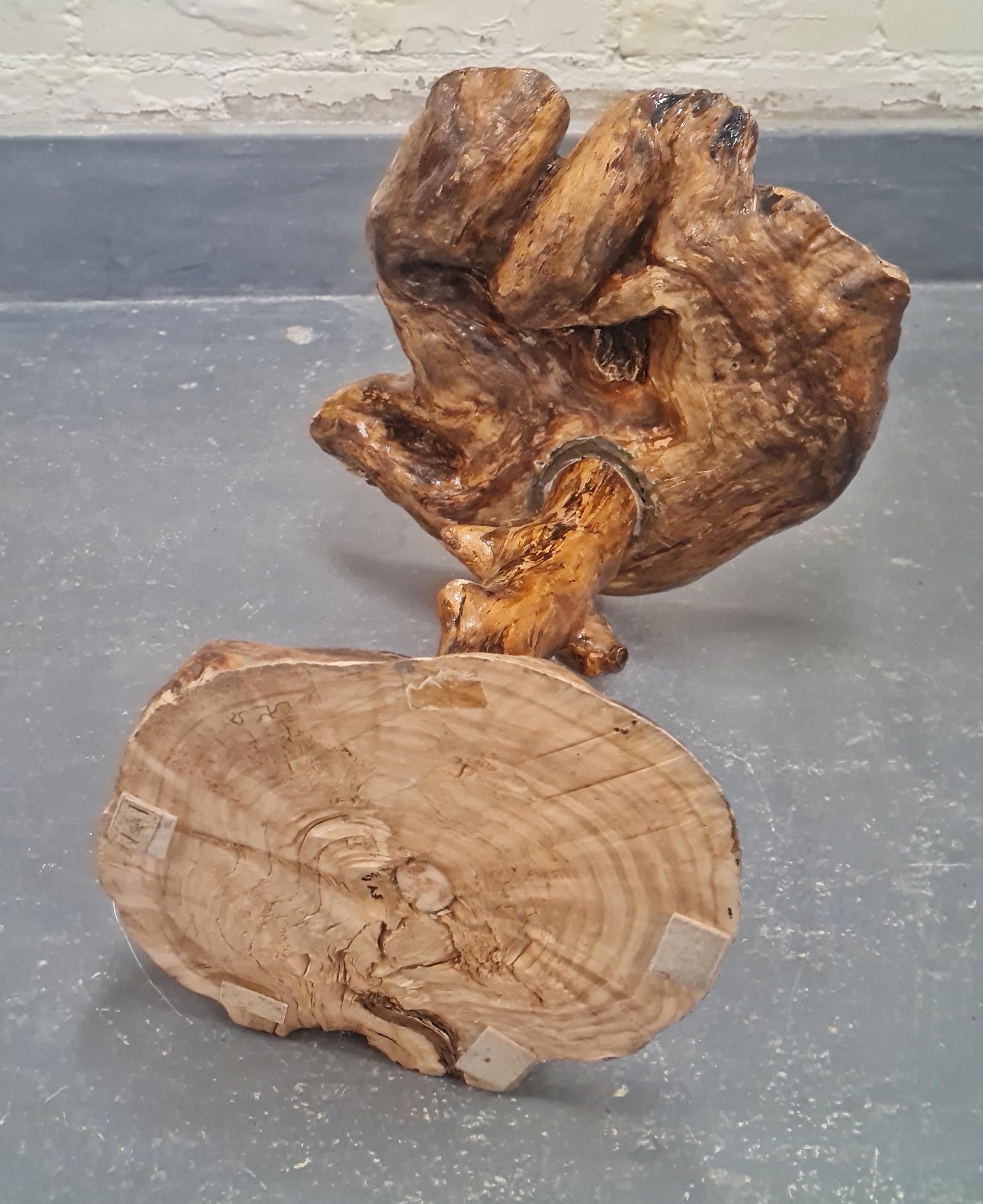 Rustic Finnish Organic Wooden Side Table, Finland 1960s For Sale at 1stDibs