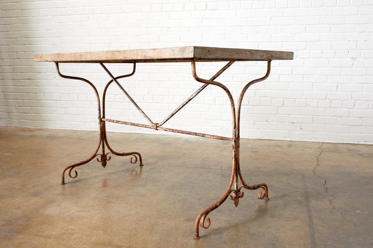 Rustic French Bistro Style Dining Table or Console at 1stDibs | french ...