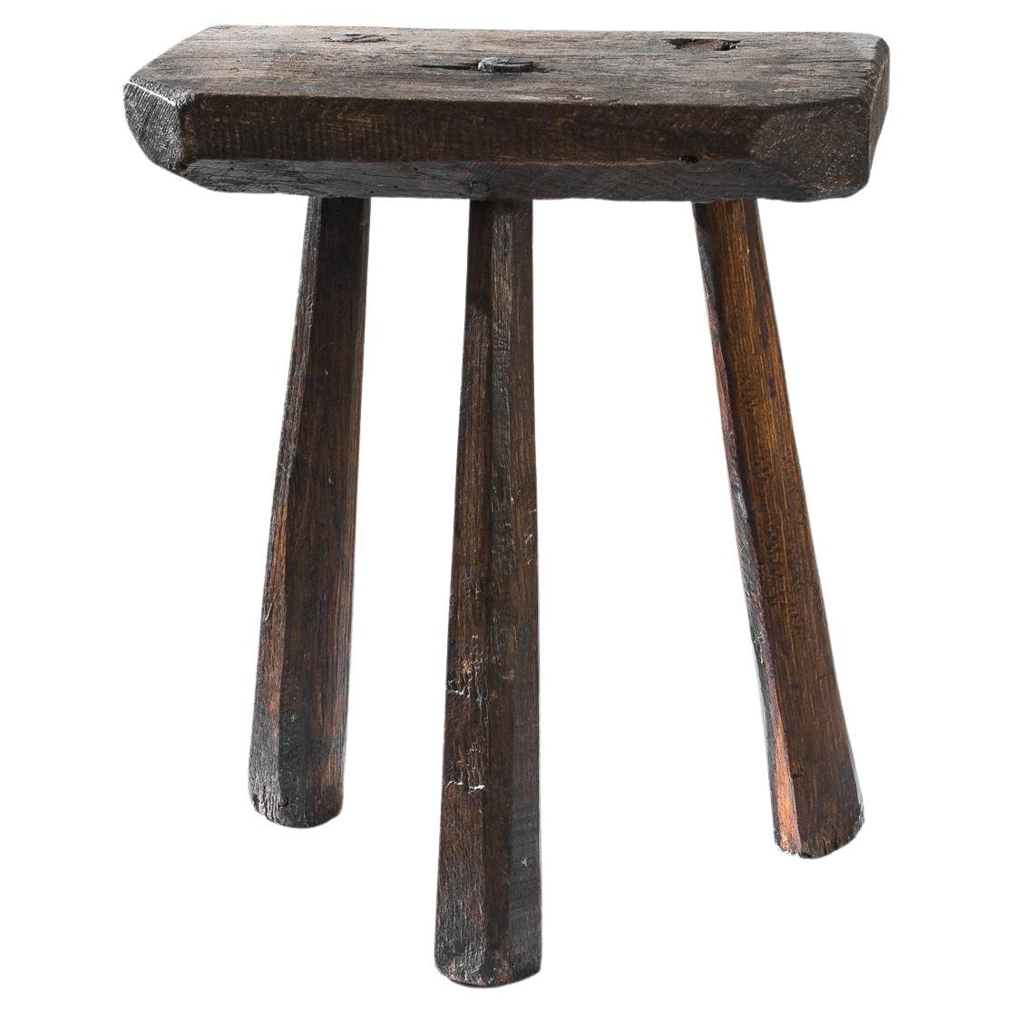 A Rustic Elmwood Milking Stool at 1stDibs