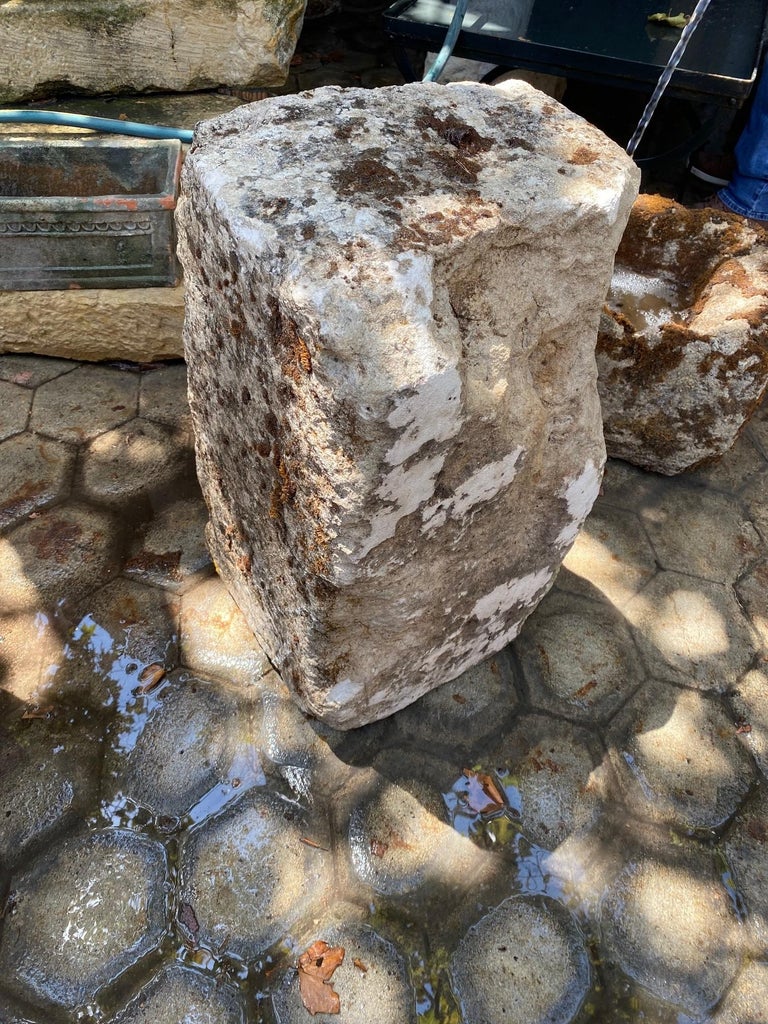 Rustic Hand Carved Stone Container Jardinière Trough Basin Planter ...