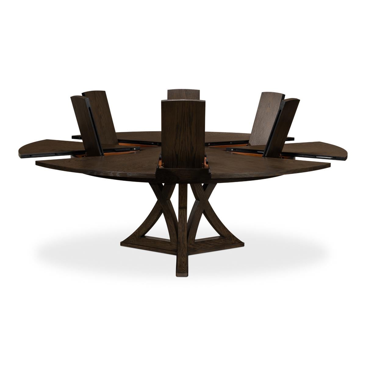 Rustic Round Dining Table, Artisan Grey For Sale at 1stDibs | rustic ...
