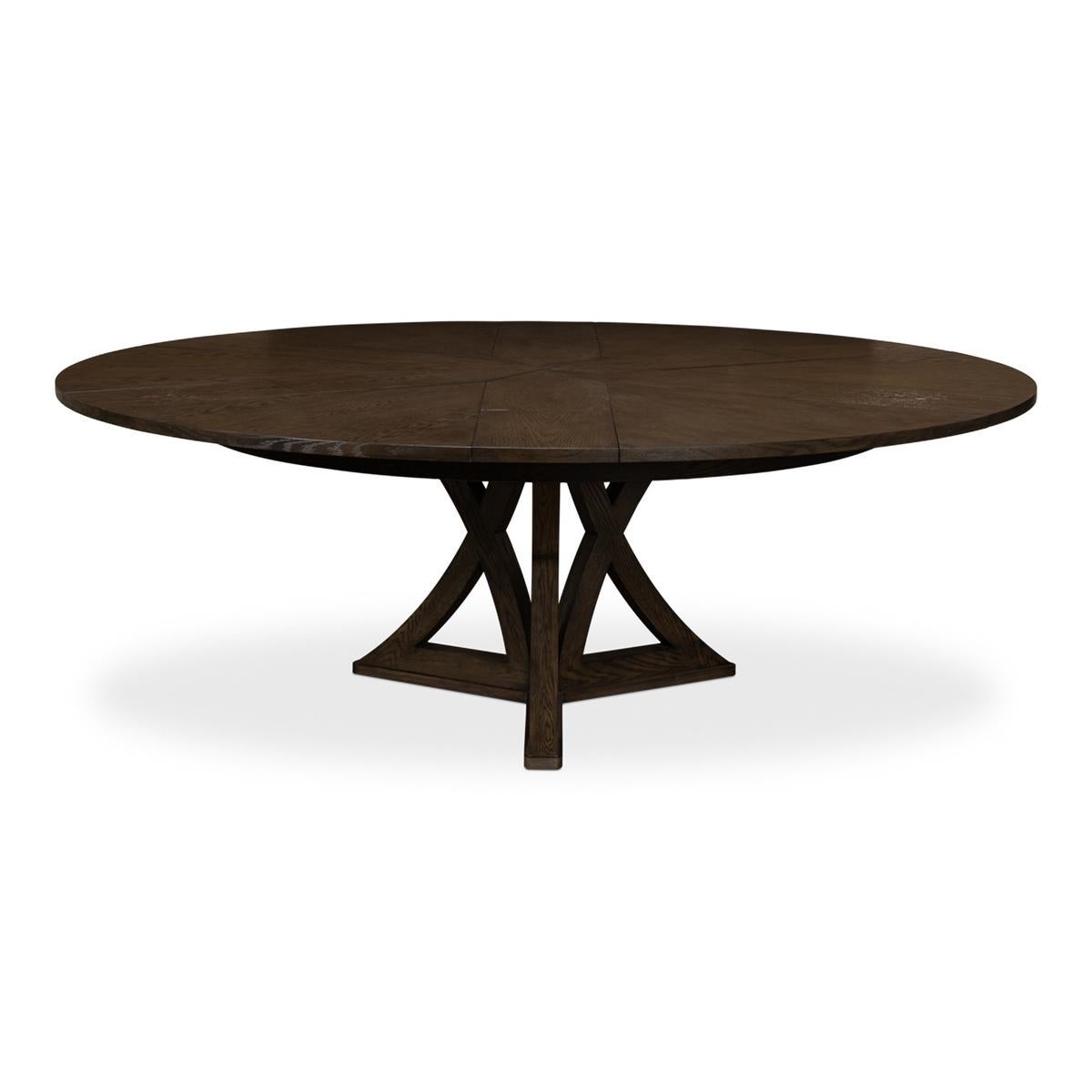 Rustic Round Dining Table, Artisan Grey For Sale at 1stDibs | rustic ...