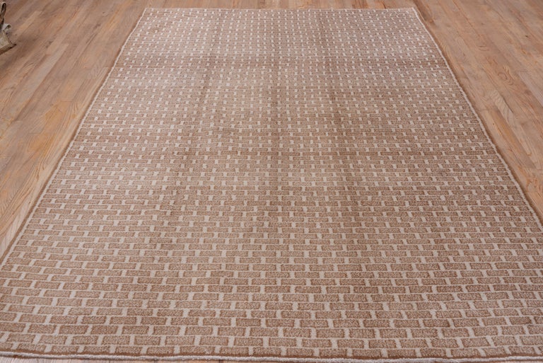 Rustic Kars Carpet, Brick Design Field, circa 1960s For Sale at 1stDibs