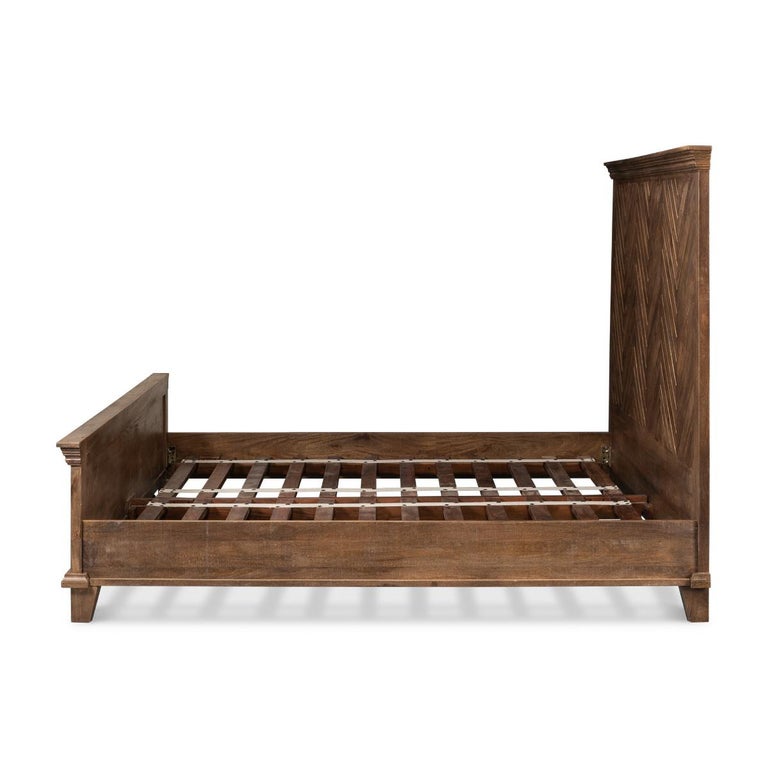 Rustic King Size Bed For Sale at 1stDibs
