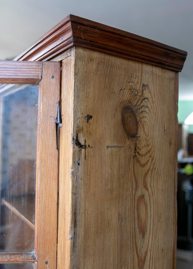 Rustic Kitchen Display Cabinet with Doors, Shelves and Drawers in the ...