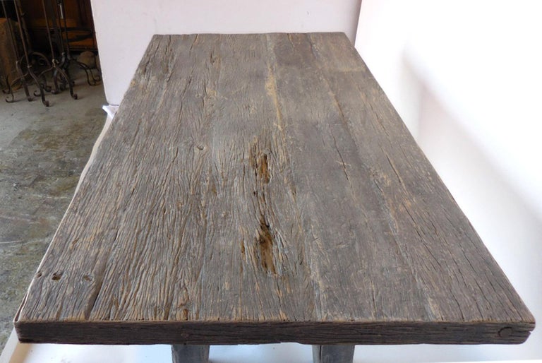 Rustic Large Scale Table For Sale at 1stDibs