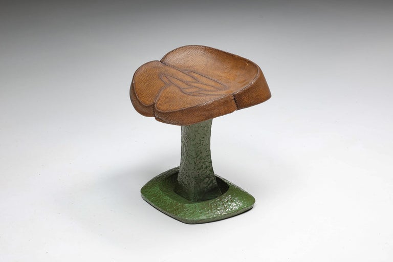Postmodern artists Stools, Italian Design, wabi-sabi inspired, 1950's ...