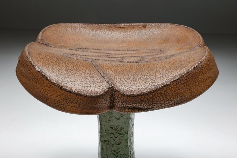 Postmodern artists Stools, Italian Design, wabi-sabi inspired, 1950's ...