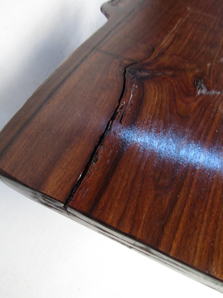 Rustic Live-Edge Slab Table For Sale at 1stDibs | rustic live edge tabletop