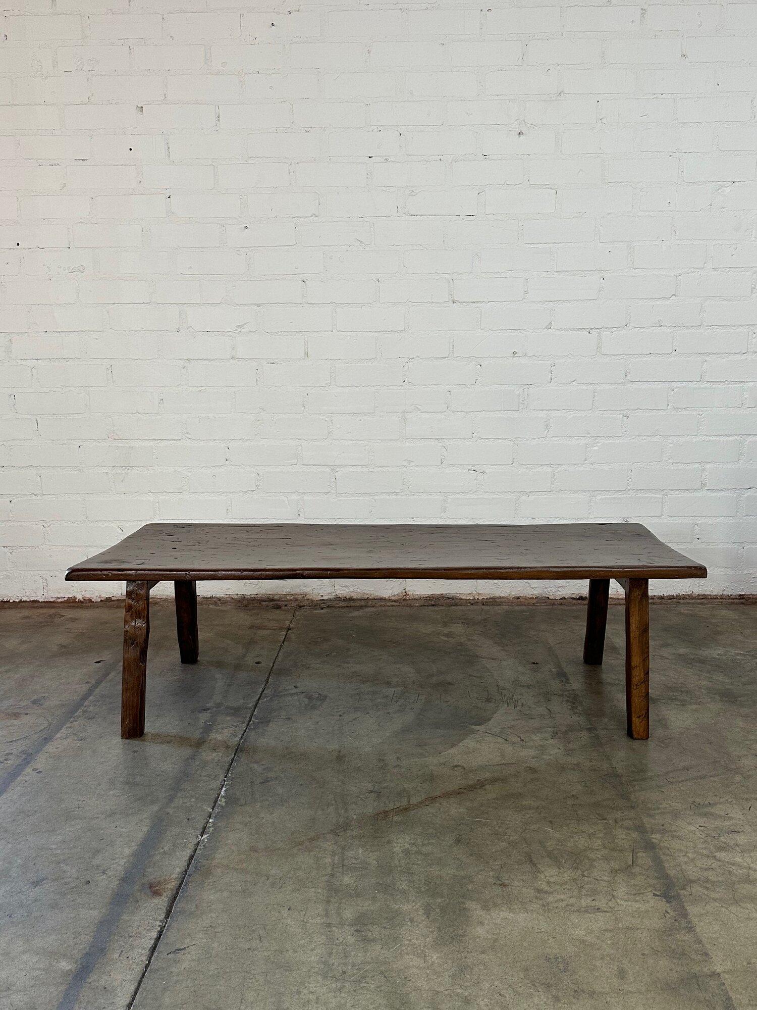 Rustic low profile coffee table For Sale at 1stDibs