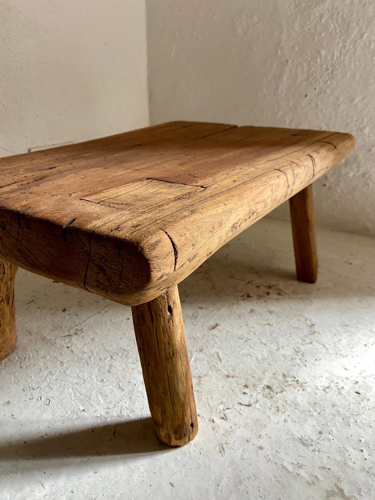 Rustic Low Table from Yucatan, Mexico, Circa 1970's at 1stDibs