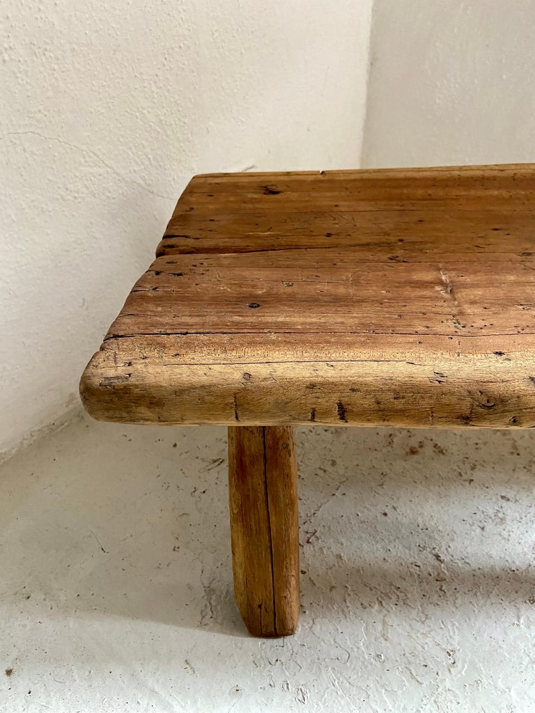 Rustic Low Table from Yucatan, Mexico, Circa 1970's at 1stDibs