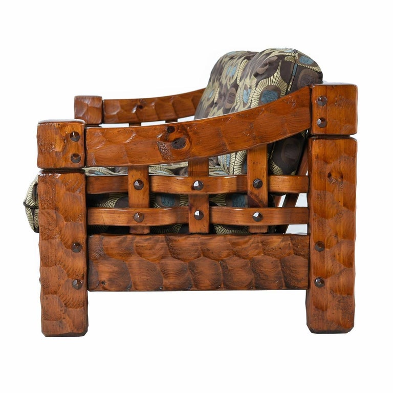 Rustic Modern Solid Pine Sofa Couch and (2) Matching End Tables by Null ...