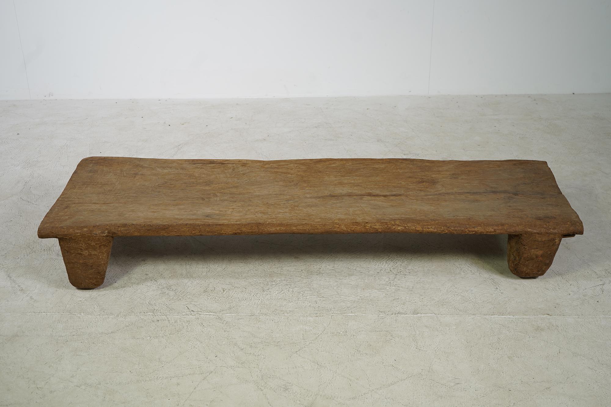 Rustic Naga Table or Bench, Hand Carved Wabi Sabi Style, Ancient Wood ...
