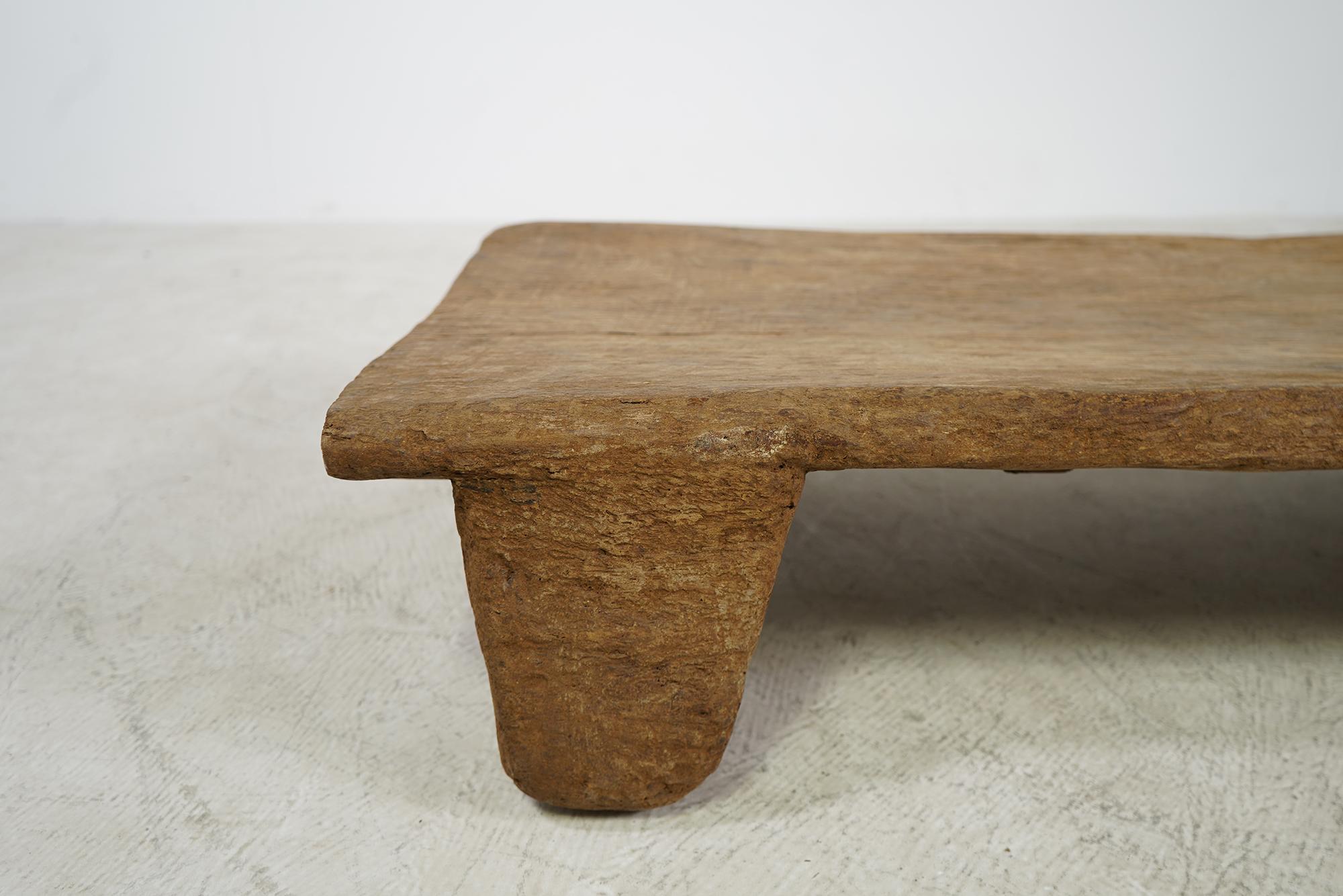 Rustic Naga Table or Bench, Hand Carved Wabi Sabi Style, Ancient Wood ...