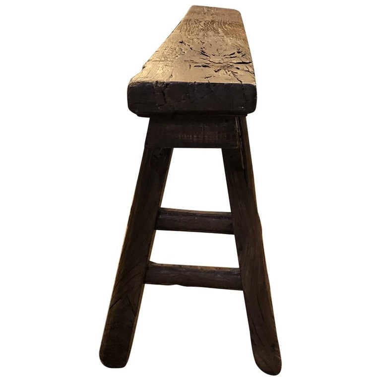 Rustic Narrow Bench, Chinese at 1stDibs | narrow chinese bench, rustic ...