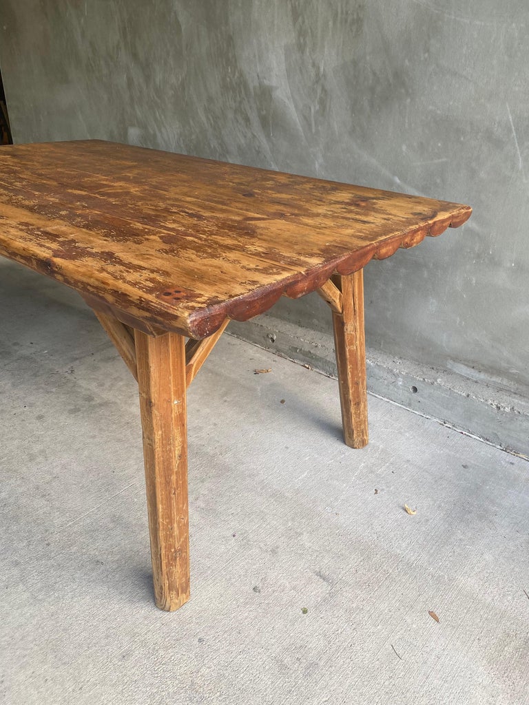 Rustic Oak Dining Table, 19th Century For Sale at 1stDibs