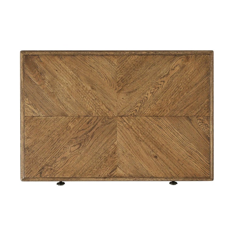 Rustic Oak End Table For Sale at 1stDibs