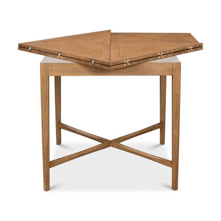 Rustic Oak Envelope Game Table For Sale at 1stDibs