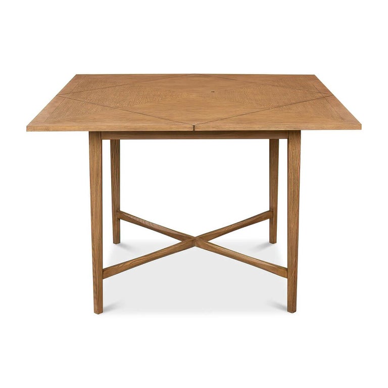 Rustic Oak Envelope Game Table For Sale at 1stDibs