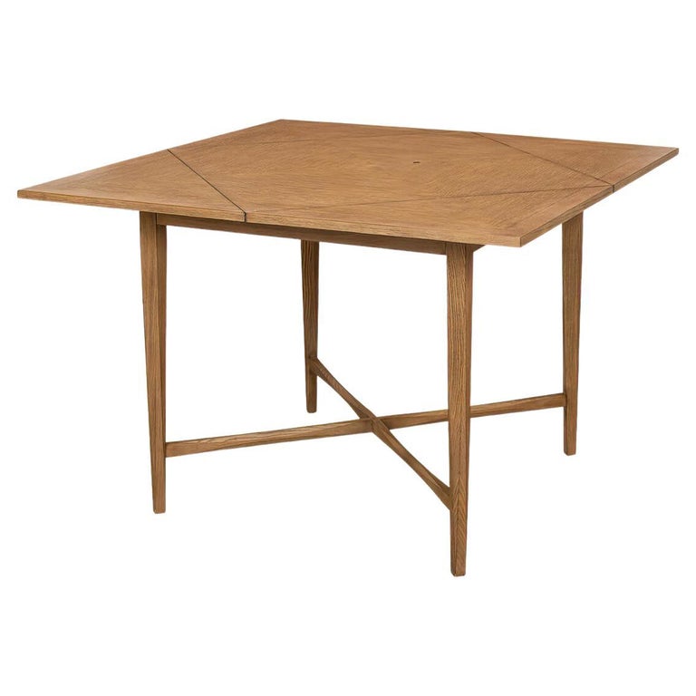 Rustic Oak Envelope Game Table For Sale at 1stDibs