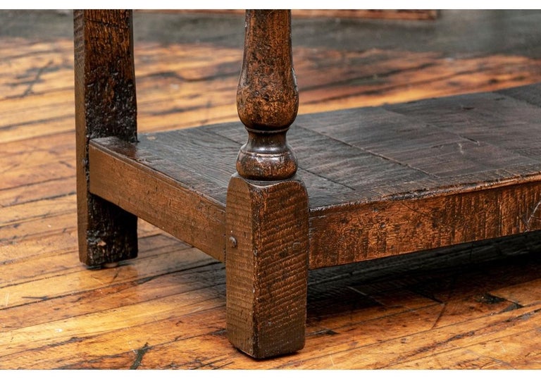 Rustic Oak Tiered Hunt Board For Sale at 1stDibs