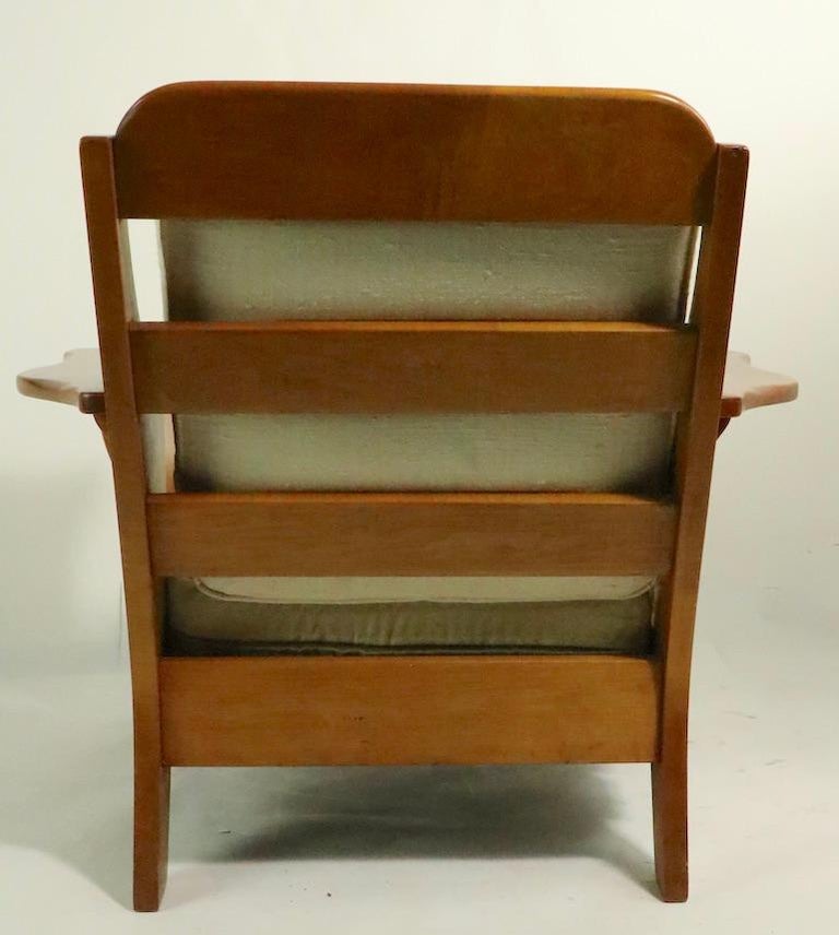 Rustic Paddle Arm Lounge Chair attributed to Cushman at 1stDibs ...