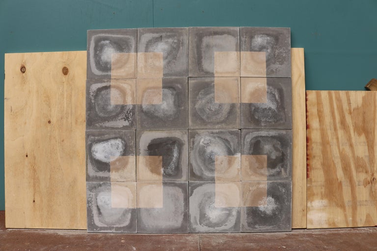 Rustic Pattern Encaustic Tiles For Sale at 1stDibs