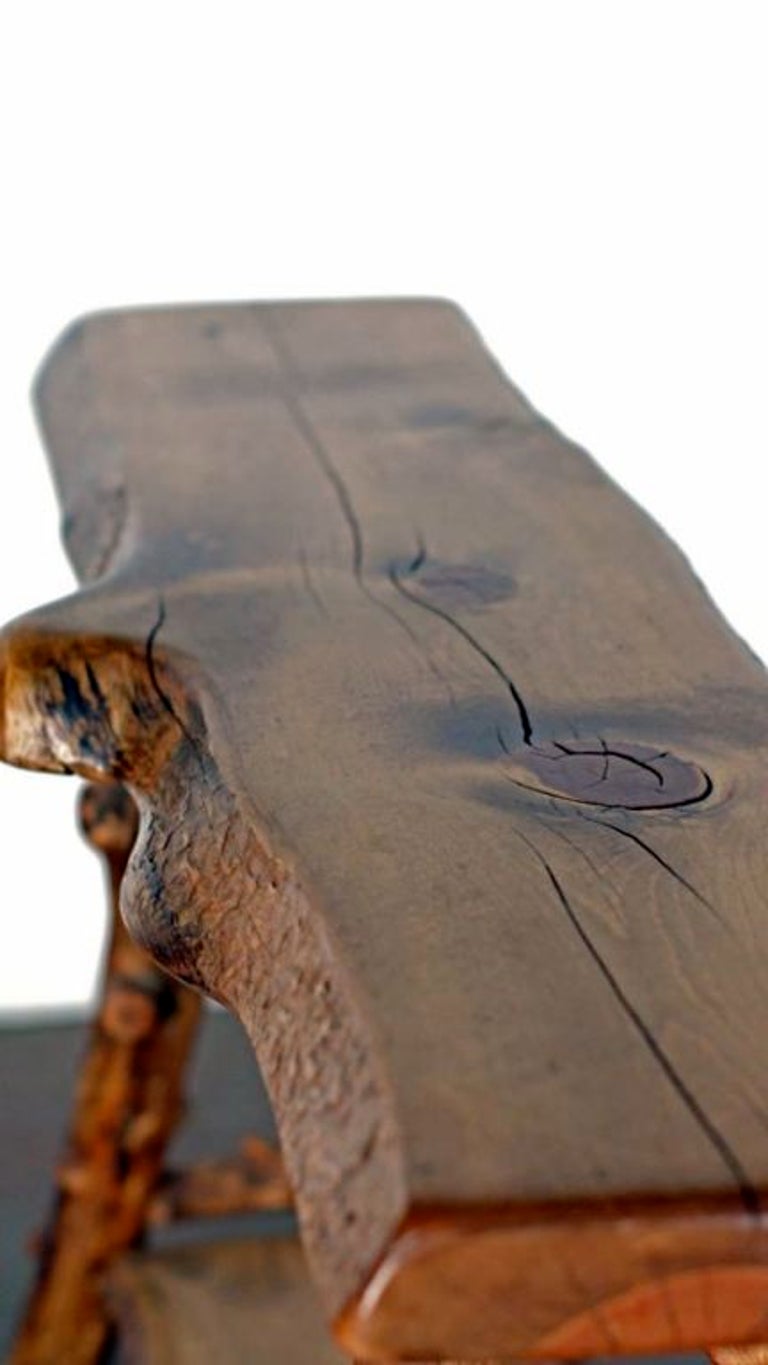 Rustic Pine Console or Sofa Table at 1stDibs | rustic pine console table