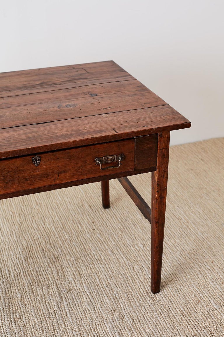 Rustic Pine Farmhouse Work Table or Desk at 1stDibs