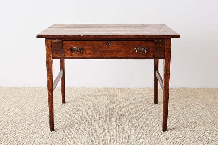 Rustic Pine Farmhouse Work Table or Desk at 1stDibs