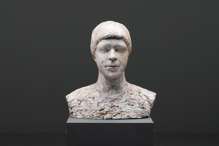 Rustic Plaster Bust, Head Sculpture, Figurative Art, Craftsman, Belgian ...