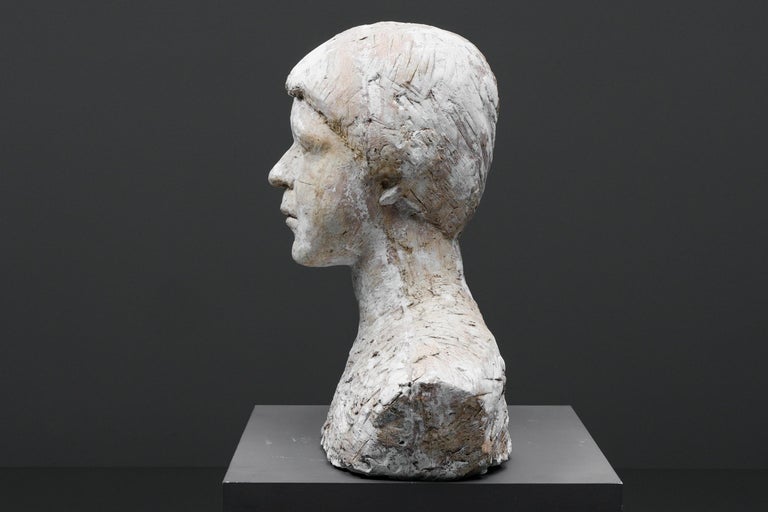 Rustic Plaster Bust, Head Sculpture, Figurative Art, Craftsman, Belgian ...